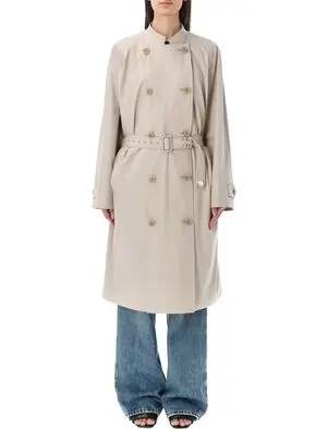 Prada Double-breasted Belted Trench Coat