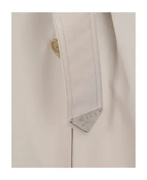 Prada Double-breasted Belted Trench Coat