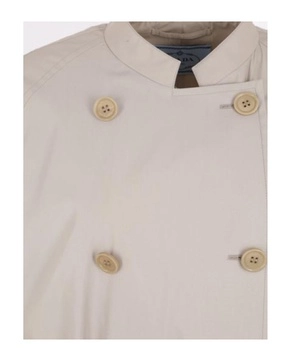 Prada Double-breasted Belted Trench Coat