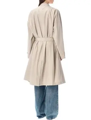 Prada Double-breasted Belted Trench Coat