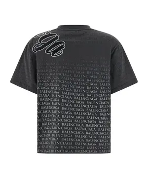 Balenciaga Logo Embroidered Monogrammed T-shirt