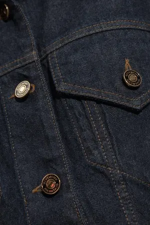 Givenchy Chest Pocket Denim Jacket - Navy Blue