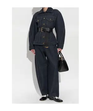 Givenchy Chest Pocket Denim Jacket - Navy Blue