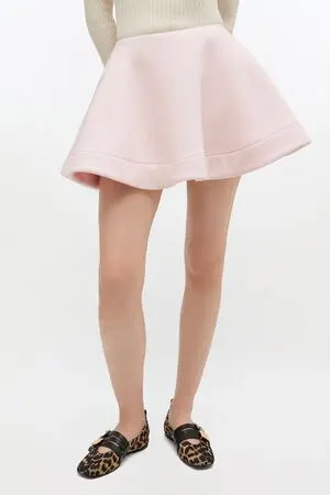 GANNI Flared Circle Skirt - Pink