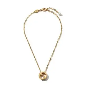 Gucci Blondie Crystal Pendant Necklace - Light Gold
