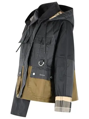 Barbour Liza Hooded Wax Jacket - Black