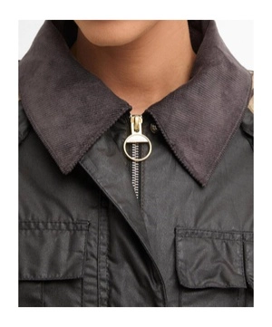 Barbour Liza Hooded Wax Jacket - Black