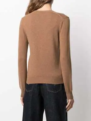Play Comme Des Garcon Embroidered Logo Jumper - Brown