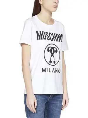 Moschino Milano Logo T-shirt - White