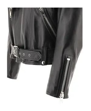 Celine Biker Jacket In Soft Lambskin