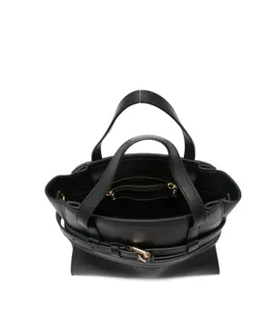 Moschino Belted Top Handle Tote Bag - Black