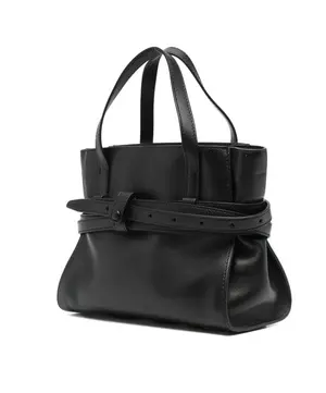 Moschino Belted Top Handle Tote Bag - Black