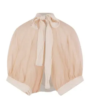 Comme Des Garçons Tao Tie-neck Curved Top