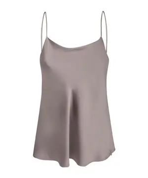 Herno Spaghetti Straps Satin Tank Top