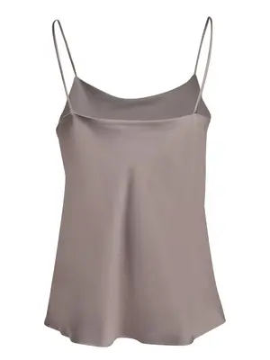 Herno Spaghetti Straps Satin Tank Top