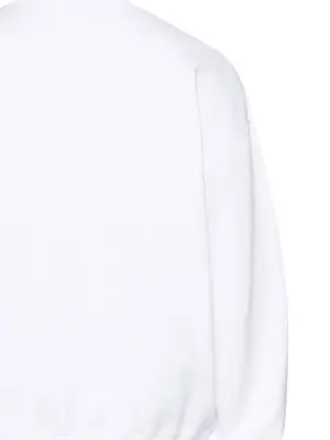 Gucci Felt Knitted Cotton Sweatshirt With Double G Print