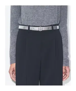 Tory Burch Double T Motif-embellished Buckle Belt