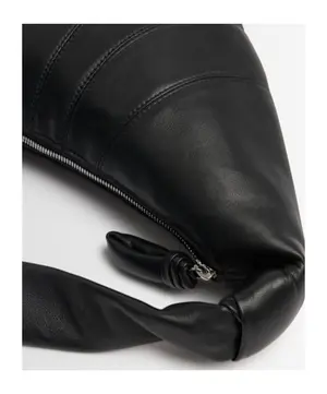 LEMAIRE Medium Croissant Nappa Leather Bag - Black