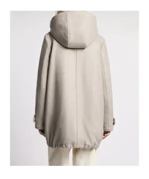 FAY Quilted Wool-blend Parka With Removable Hood