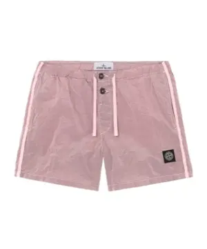 Stone Island Logo Patch Drawstring Shorts