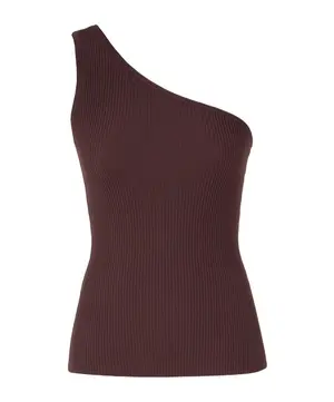 Zimmermann Daylight One Shoulder Top - Plum
