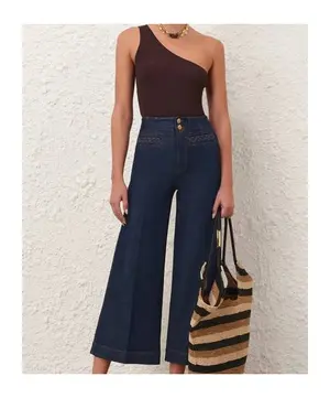 Zimmermann Daylight One Shoulder Top - Plum