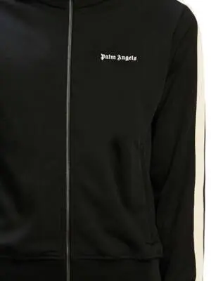 Palm Angels Logo Printed Zipped Track Jacket