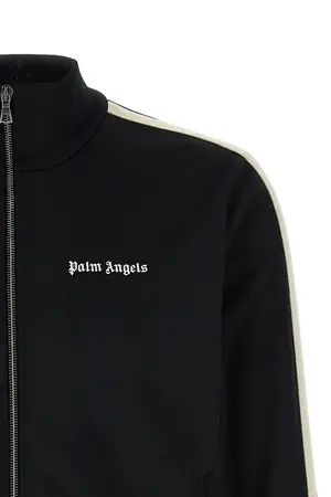 Palm Angels Logo Printed Zipped Track Jacket