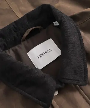 LES DEUX Corduroy-collar Jacket - Brown