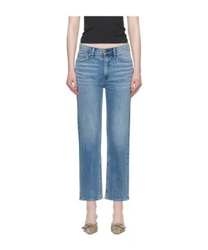 RAG  BONE Rag & Bone "the Bella" Straight Leg Denim Trousers