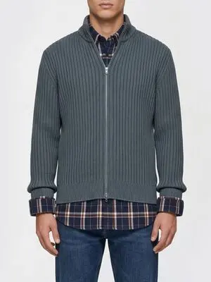 Balenciaga Layered Zip Sweater - Navy/brown