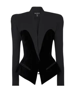 Balmain Slim-fitting Bustier Jacket - Black