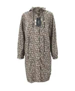 Max Mara Hooded Trench Coat - Gray