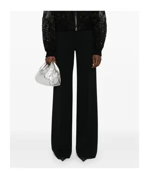 Ermanno Scervino Wide-leg Crepe Trousers