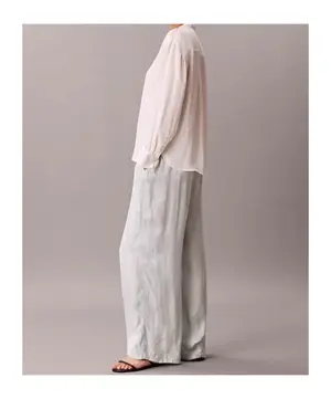 Calvin Klein Elastic Waist Wide-leg Pants