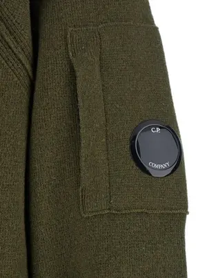 C.P. COMPANY Zip-pocket Turtleneck Knitwear - Green