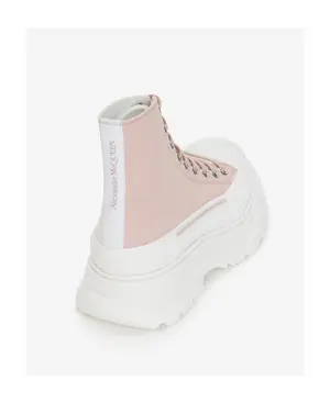 Alexander McQueen Tread Slick Lace-up High-top Sneakers - Pink