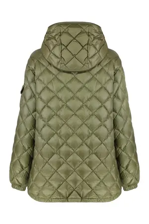 Moncler Quilted Zip-up Down Jacket - Green