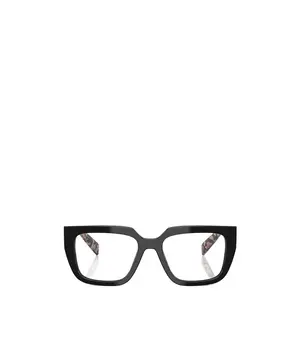 Prada Square Frame Eyeglasses - Black