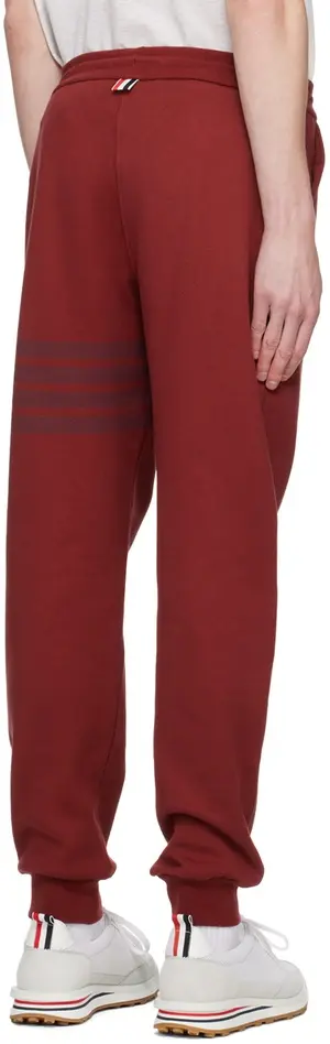 Thom Browne 4-bar Stripe Track Pants - Red