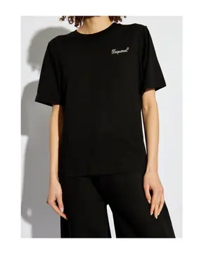 Dsquared2 Logo Rhinestone Embellished Crewneck T-shirt