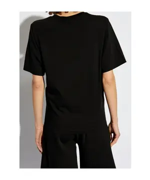 Dsquared2 Logo Rhinestone Embellished Crewneck T-shirt