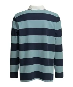 Polo Ralph Lauren Rugby Stripe Long Sleeve Polo Shirt - Green