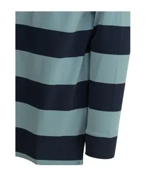 Polo Ralph Lauren Rugby Stripe Long Sleeve Polo Shirt - Green