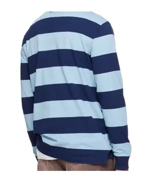 Polo Ralph Lauren Rugby Stripe Long Sleeve Polo Shirt - Green