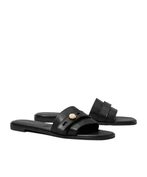 Tory Burch Romy Flat Mules - Black
