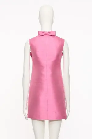Valentino Garavani Sleeveless Bow Detail Mini Dress