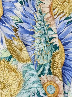 FERRAGAMO Sunflower Printed Finished Edge Scarf