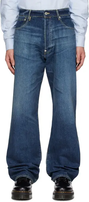 Kenzo Suisen Wide-leg Relaxed-fit Jeans