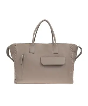 Bottega Veneta Double Handle Travel Bag - Grey
